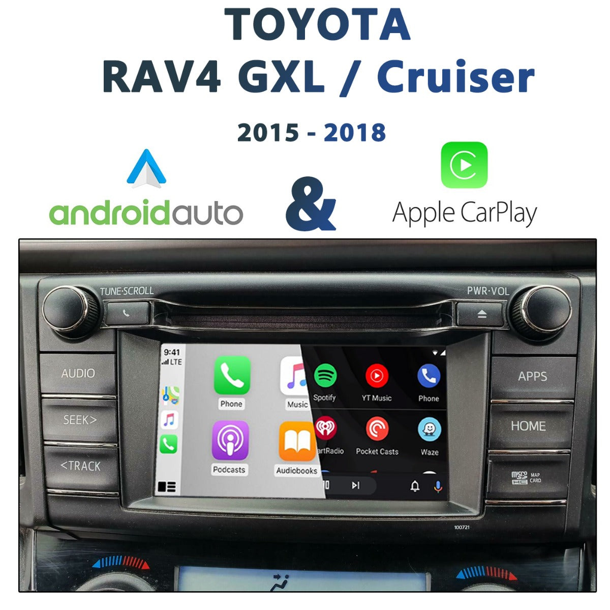 NAVIPLUS - Toyota RAV4 2015 - 2018 Crusier / GXL - Apple CarPlay & And – Ministry of Bass