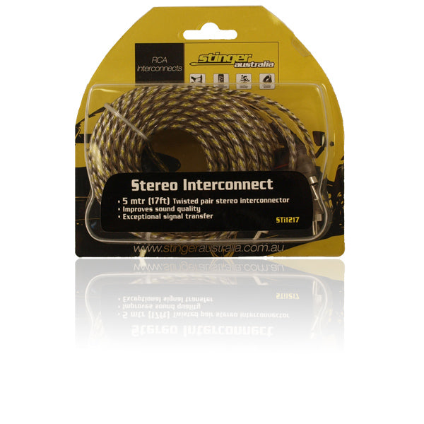 Stinger - STi1217 - 5 mtr RCA Interconnect – Ministry of Bass
